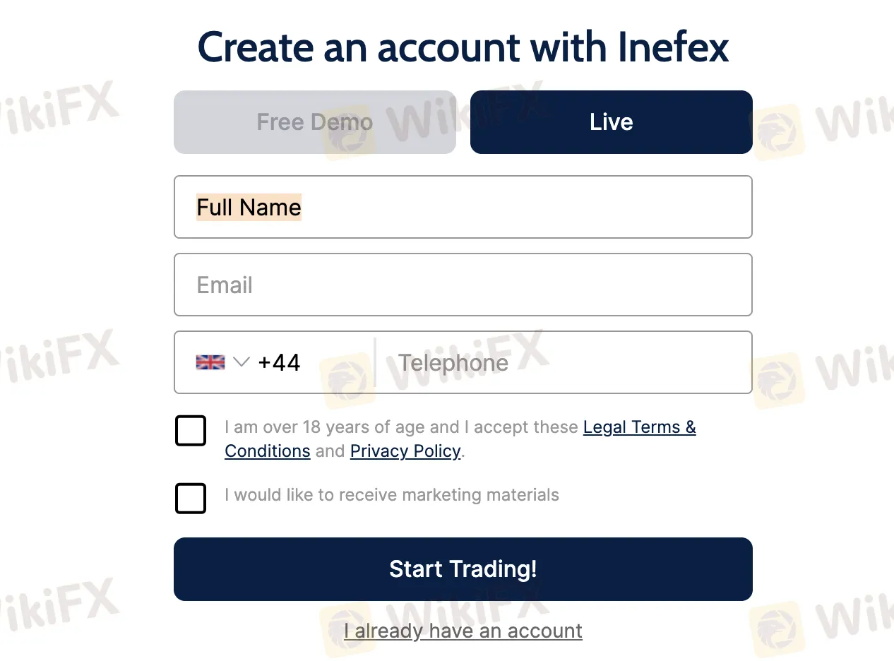 Inefex Spreads, leverage, minimum deposit Revealed-WikiFX